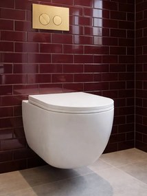 UPTrend Závěsný WC komplet bez příruby CANEO VORTEX TR2196DF včetně Soft-Close sedátka, bílá lesk