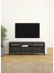 Černý TV stolek 151x54 cm Madrid – Tvilum