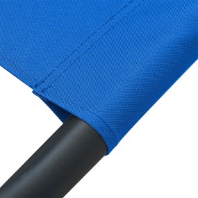 Zahradní lehátko textil modré 313531