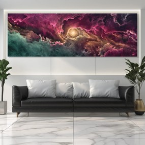 Obraz na plátně - Vesmírné oko Mirabel FeelHappy.cz Velikost obrazu: 180 x 60 cm