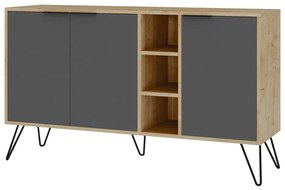 Komoda Clara 142 cm antracit