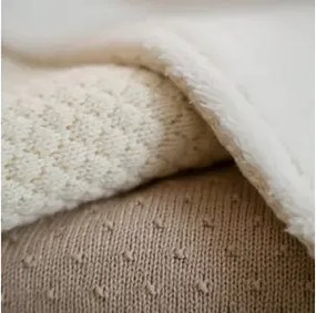 Little Dutch Deka pletená/fleece 70x100 cm Pure Soft White