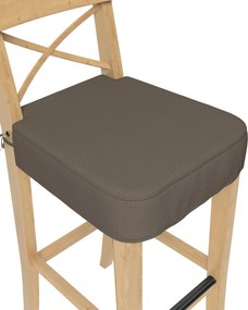 Sedák na židli IKEA Ingolf - barová barva hnědá látka pletený vzor