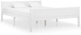 Rám postele masivní borové dřevo bílý 120 x 200 cm,  322105 HangarStore.cz