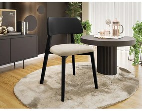 Jídelní židle Azunax, Potah: Magic Velvet 2250, Barva dřeva: černá
