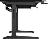 Genesis Holm Modular 120 RGB / Herní stůl / černý / D:120cm / Š:75cm /