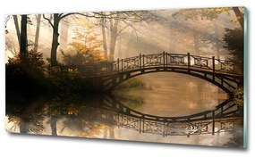 Wallmuralia Foto-obrah sklo tvrzené Starý most podzim 100x50
