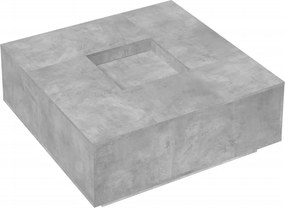 Konferenční stolek betonově šedý 100x100x40 cm kompozitní dřevo 3284052