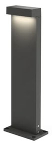 Venkovní difuzně svítící sloupek Palos Carré Outdoor 1.0 Barva: Antracitově šedá, Výška: 800 mm