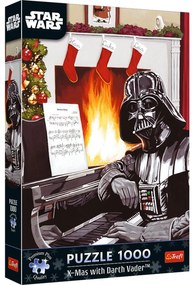 Trefl Puzzle Premium Plus: Star Wars - Vánoce s Darth Vader 1000 dílků 48x68,3cm v krabici 27x40x6cm