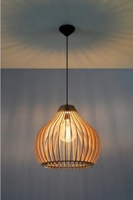 Lustr SOLLUX Aprilla E27 1x60W bez zdroje SL.0639 přírodní dřevo