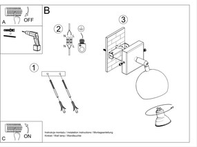 Sollux Lighting Nástěnné svítidlo OCULARE bílé