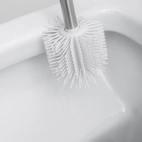 Erga Zapasowa szczotka toaletowa wc silikon biała - Yoka