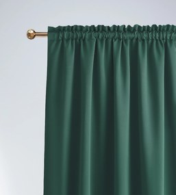 Dekorační závěs s řasící páskou zatemňující NICOLA I. - BLACKOUT 140x250 cm, zelená (cena za 1 kus) MyBestHome
