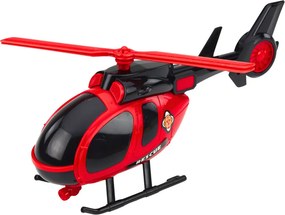LEAN Toys Souprava hasičská a záchranná: Nákladní auto, odtahovka, auto, vrtulník, světla, zvuky
