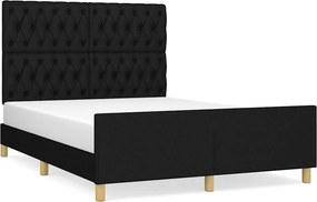 Rám postele bez matrace černý 140 x 200 cm textil 3125302