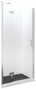 BESCO Bezrámové sprchové dveře VIVA 195D BARVA rámu - Chrom/Leštěný hliník (ALU), Rozměr A - 100 cm, Rozměr C - 195 cm, Směr zavírání -  Levé (SX), Výplň - Čiré bezpečnostní sklo - 8 mm - BCVIV10L