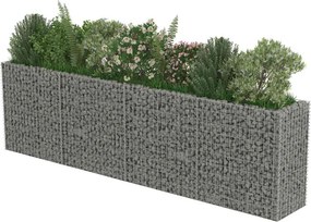 Gabionový vyvýšený záhon pozinkovaná ocel 360 x 50 x 100 cm 143560
