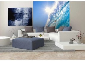 DIMEX | Vliesová fototapeta na zeď Vlny MS-3-0214 | 225 x 250 cm | modrá