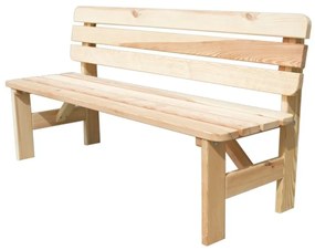 ROJAPLAST Zahradní lavice - VIKING 200, dřevěná přírodní