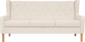 Sedací souprava 2 kusy textil krémově bílá 274929