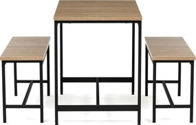 Jídelní stůl s lavičkami AUT-G1175 OAK
