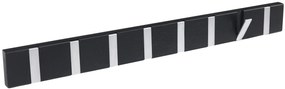 Černý dubový věšák Rowico Featti, 70x7x2 cm