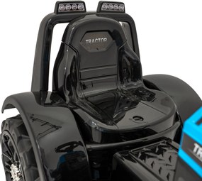 Ramiz Traktor buldozer G320 pro nejmenší děti modrý + pohyblivá lžíce + melodie + klakson + LED světla