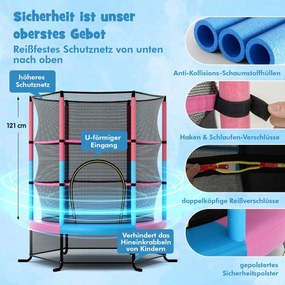 Costway Zahradní trampolína Ø165 cm s ochrannou sítí trampolína