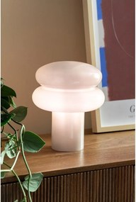 Béžová skleněná stolní lampa (výška 24 cm) Incesante – Leitmotiv