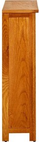 Knihovna se 3 policemi 70 x 22,5 x 82 cm masivní dubové dřevo 244468