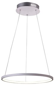 Bílé závěsné LED svítidlo Lune kulaté 29cm 18W - Candellux