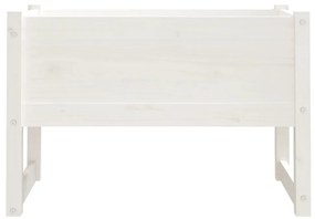 Truhlík bílý 78x40x52 cm masivní borové dřevo - Default Title