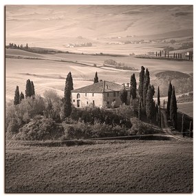 Obraz na plátně - Italská venkovská krajina - čtverec 3156QA (80x80 cm)