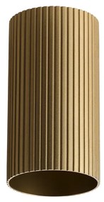 Minimalistická bodová svítidlo Lucas Ribbed Tube 10 zlatá