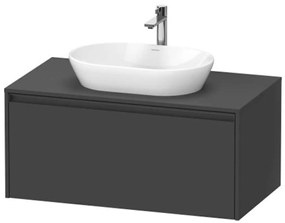 Duravit Ketho.2 - Umyvadlová skříňka s výřezem 46x100x55 cm, 1 zásuvka, grafit mat K24886049490000