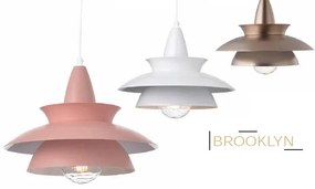 ACA DECOR Závěsné stropní svítidlo BROOKLYN max. 60W/E27/230V/IP20, matná lososová