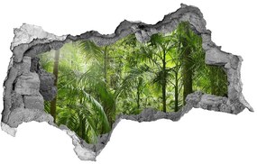 Wallmuralia Samolepící díra nálepka Tropický les 95x73 cm