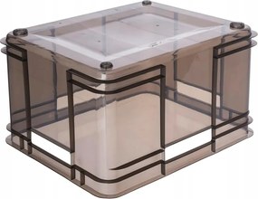 Keeeper Úložný box pro domácnost i dílnu, BRUNO XL, 28L, 43 x 35 x 24 cm, kouřový