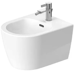 Duravit Soleil by Starck - Závěsný bidet, otvor pro baterii, WonderGliss, bílá 22981500001