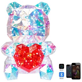 Inteligentní LED dekorace ve tvaru medvídka s aplikací vícebarevná RIGEL Beliani