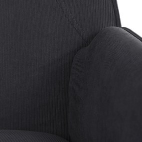 Relaxační křeslo ušák SIRI - šedý manšestr