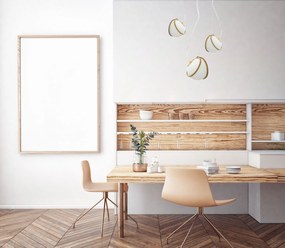 Toolight, závěsné svítidlo 3xE14 APP1090-3 CP, bílá-zlatá, OSW-04406
