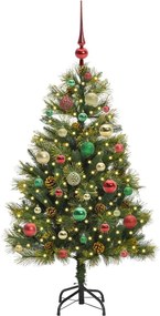 Umělý sklopný vánoční stromeček s kužely Zelená 120 cm 3395079