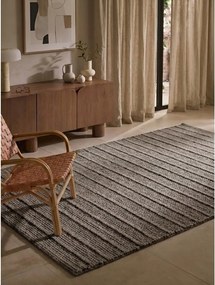 Tmavě šedý/tmavě hnědý ručně tkaný vlněný koberec 120x170 cm Camden Parker – Ted Baker