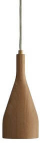 Minimalistické dřevěné svítidlo Timber Dekor: Přírodní dubové dřevo, Rozměr: ø100/229 mm