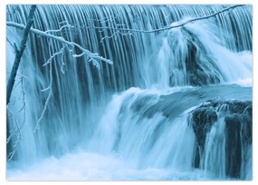 Obraz - ledové vodopády (70x50 cm)
