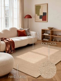 ELLE Decoration, Kusový koberec Puristic Knots 106320 Beige z kolekce Elle, 140x200, béžová, ložnice