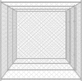 Klec pro psa Stříbrná 600 x 200 x 200 cm Pozinkovaná ocel 3368307