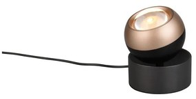 Černá/v bronzové barvě LED stolní lampa (výška 14 cm) Orbit – Trio Select